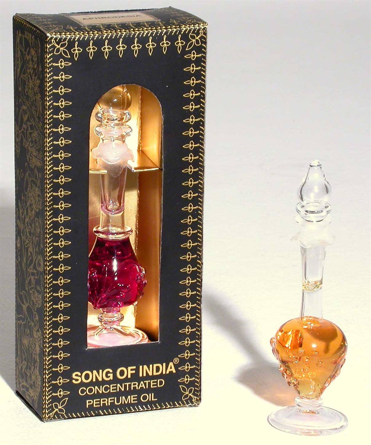 Kamasutra Perfume Oil - Fancy Handblown Glass Bottle – Healingifts ...